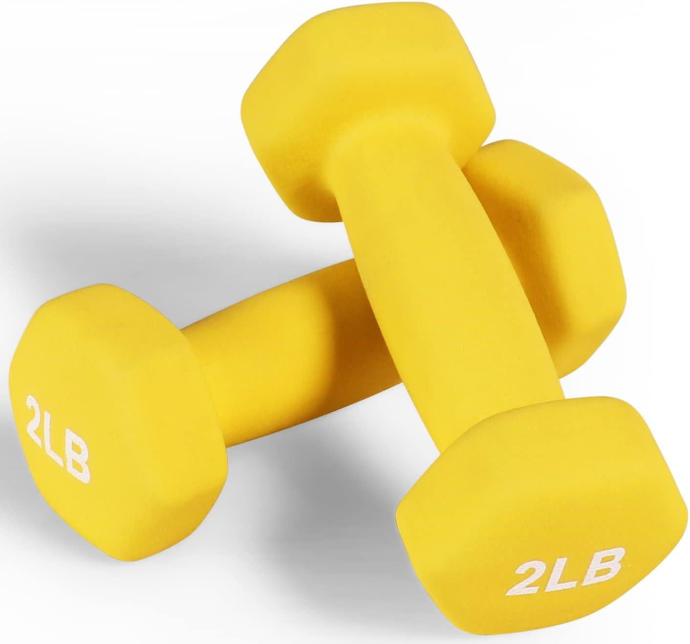 Neoprene Dumbbell Hand Weights, Anti-Slip, Anti-roll, Hex Shape ...