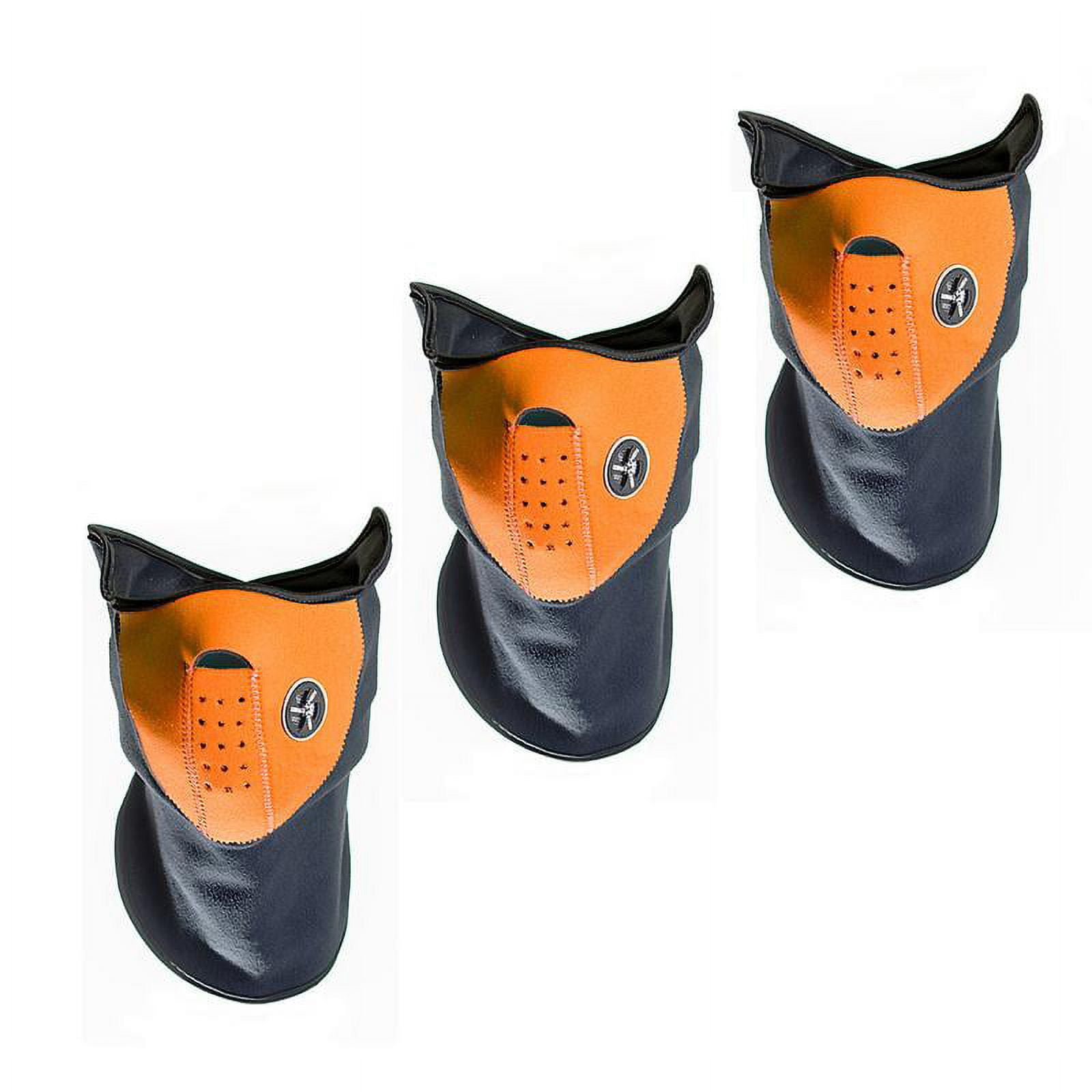 Neoprene Face & Neck Mask - 3 Pack (Orange) - Walmart.com
