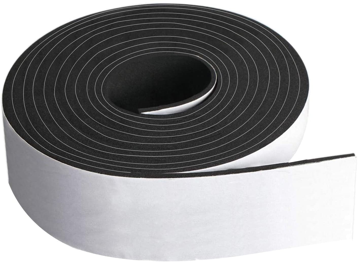 Neoprene Foam Strip Roll by, 3" Wide x 10' Long 1/16" Thick, Weather Seal High Density Stripping ...