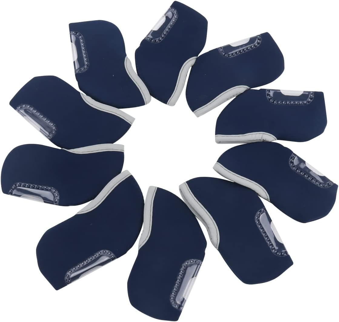 Neoprene Golf Iron Cover See Through Window Head Cover(pack of 10 ...