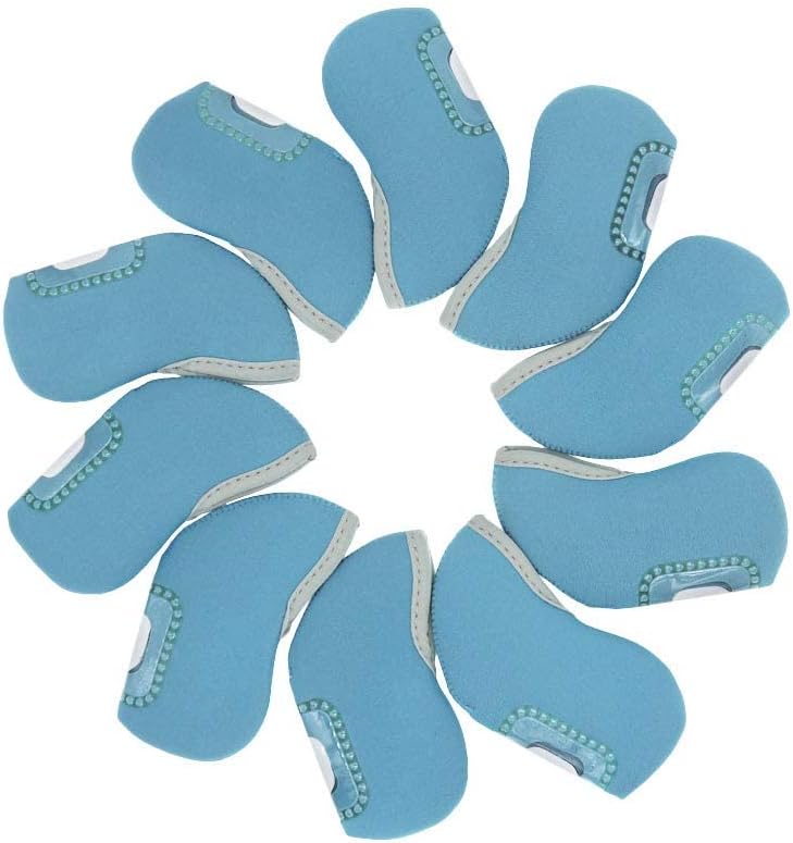 Neoprene Golf Iron Cover See Through Window Head Cover(pack of 10 ...