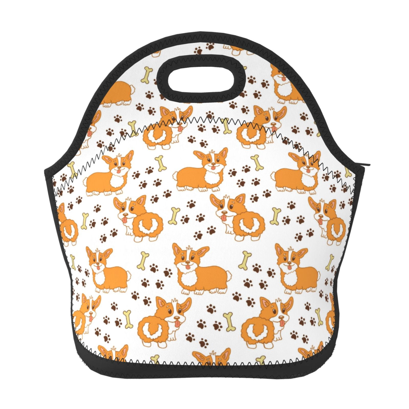 Neoprene Insulated Lunch Bags for Men Women - Cute Corgi Dog Funny_E ...
