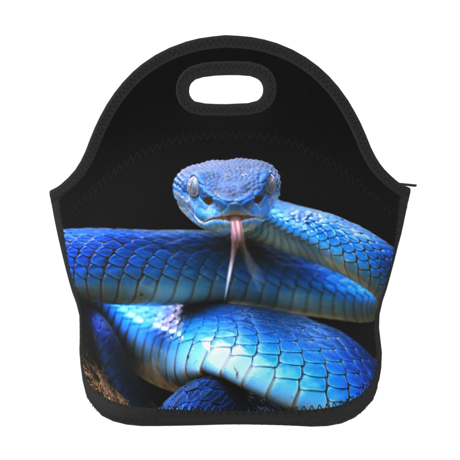 Neoprene Insulated Lunch Bags for Men Women with Zipper - Blue Viper ...