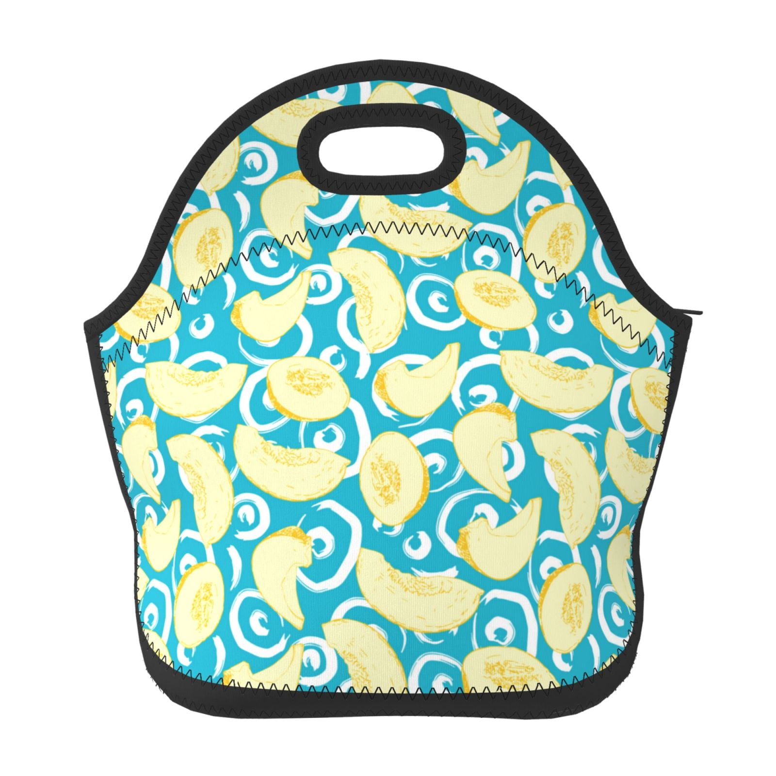 Neoprene Insulated Lunch Bags for Men Women with Zipper - Cute Texture ...