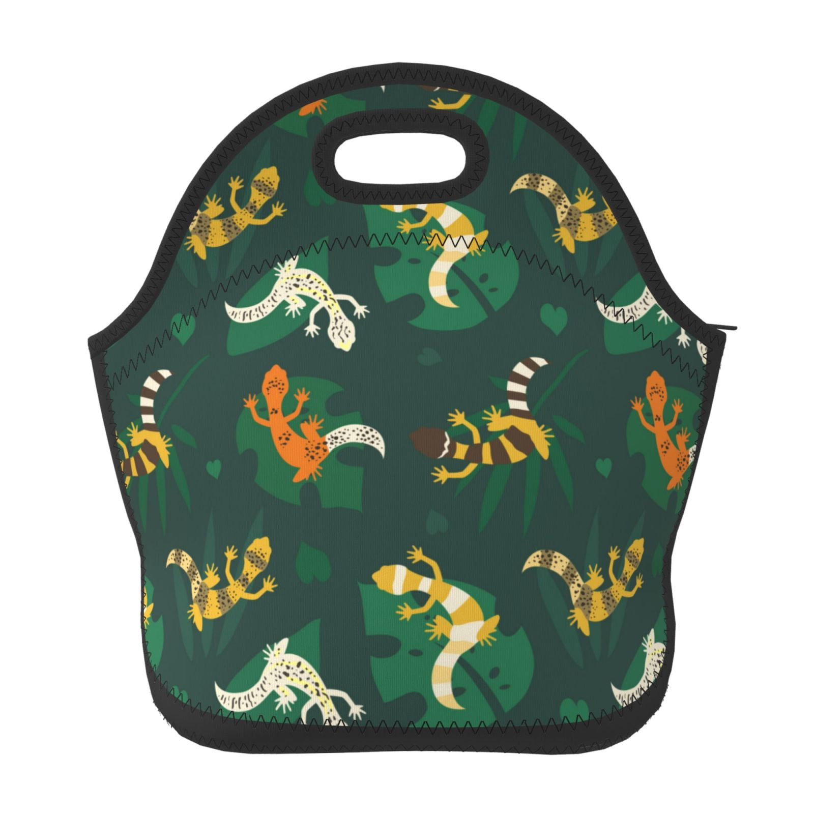 Neoprene Insulated Lunch Bags for Men Women with Zipper - Striped Cute ...