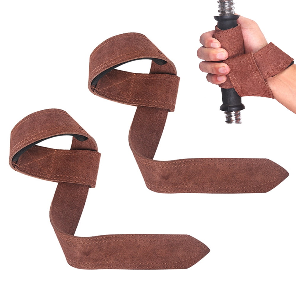 Neoprene Lifting Wrist Straps, Full Grain Leather Support for Enhanced ...