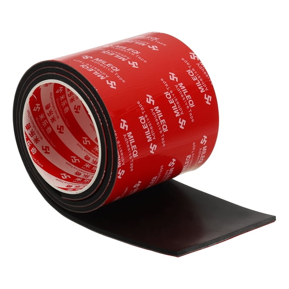 Neoprene Rubber Strips 4" x 3/16" x 3.3FT Adhesive Solid Rubber Sheet ...