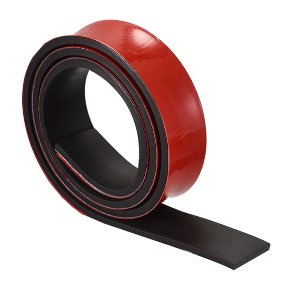 Neoprene Sheets Rolls, Adhesive Back Solid Rubber Strips 6mm(T)x20mm(W ...