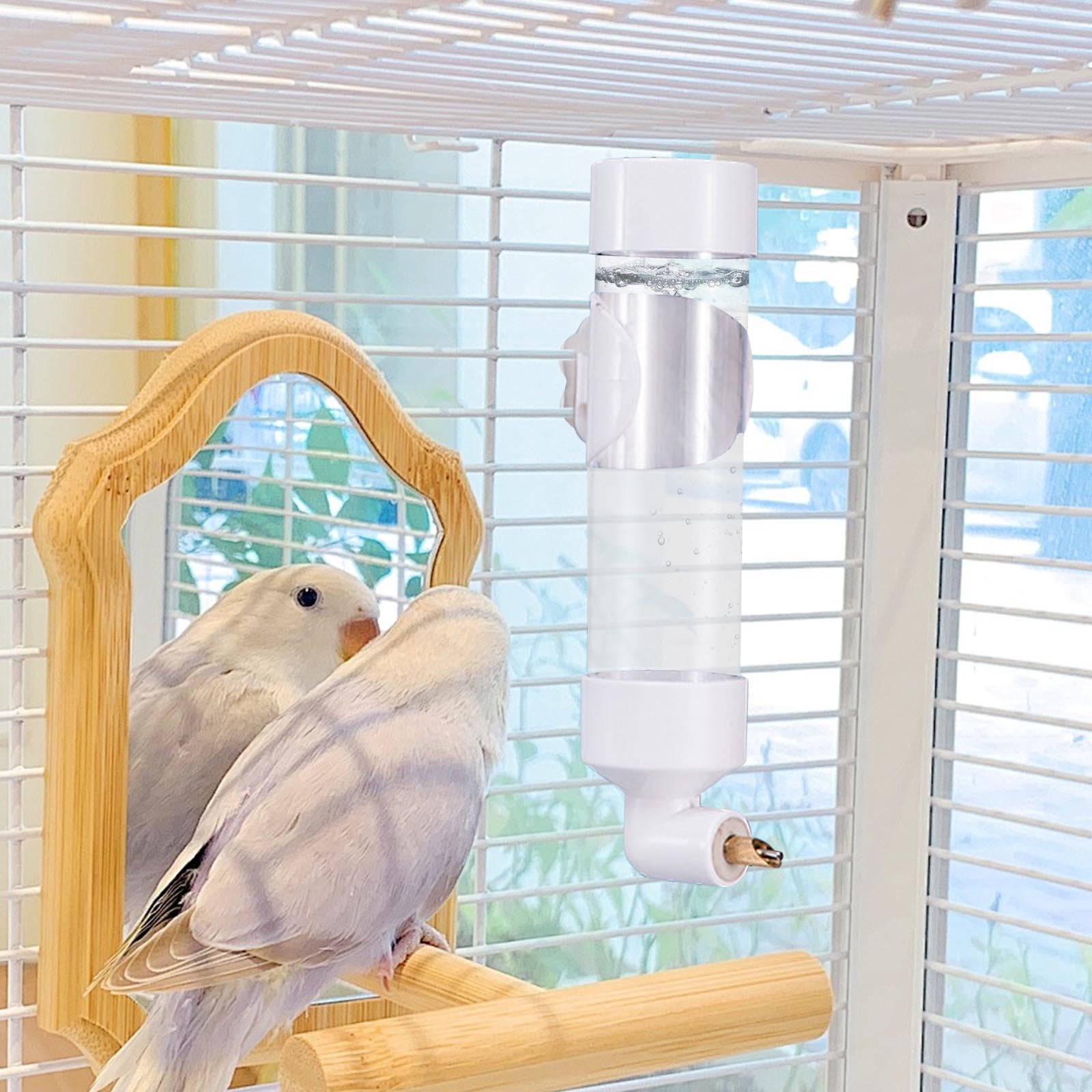 Neorosiri Automatic Bird Water Dispenser Clearance,Collar Pin Leakproof ...