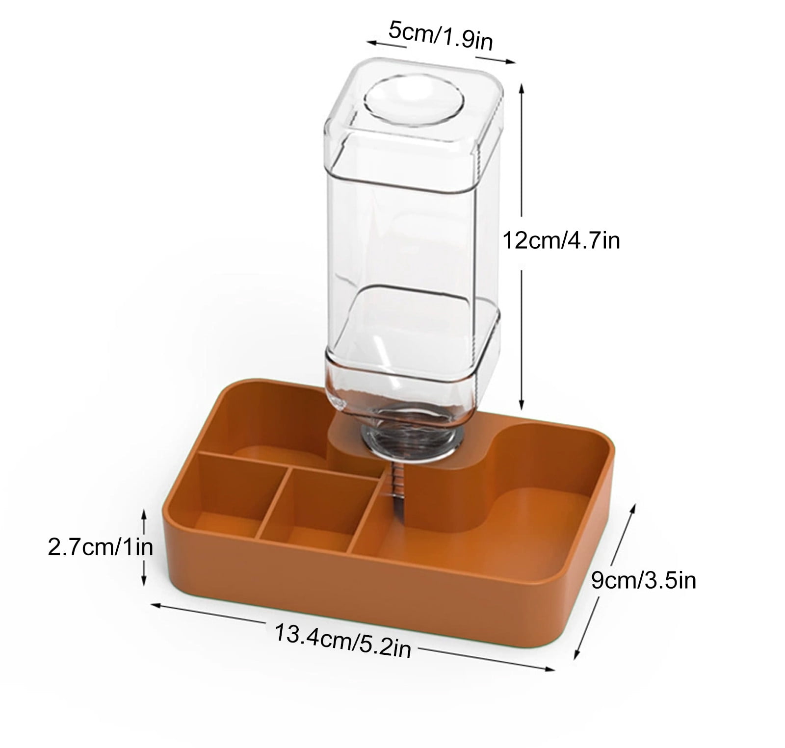 Neorosiri Automatic Watering Pet Bowl for Reptiles - Multi-Compartment ...