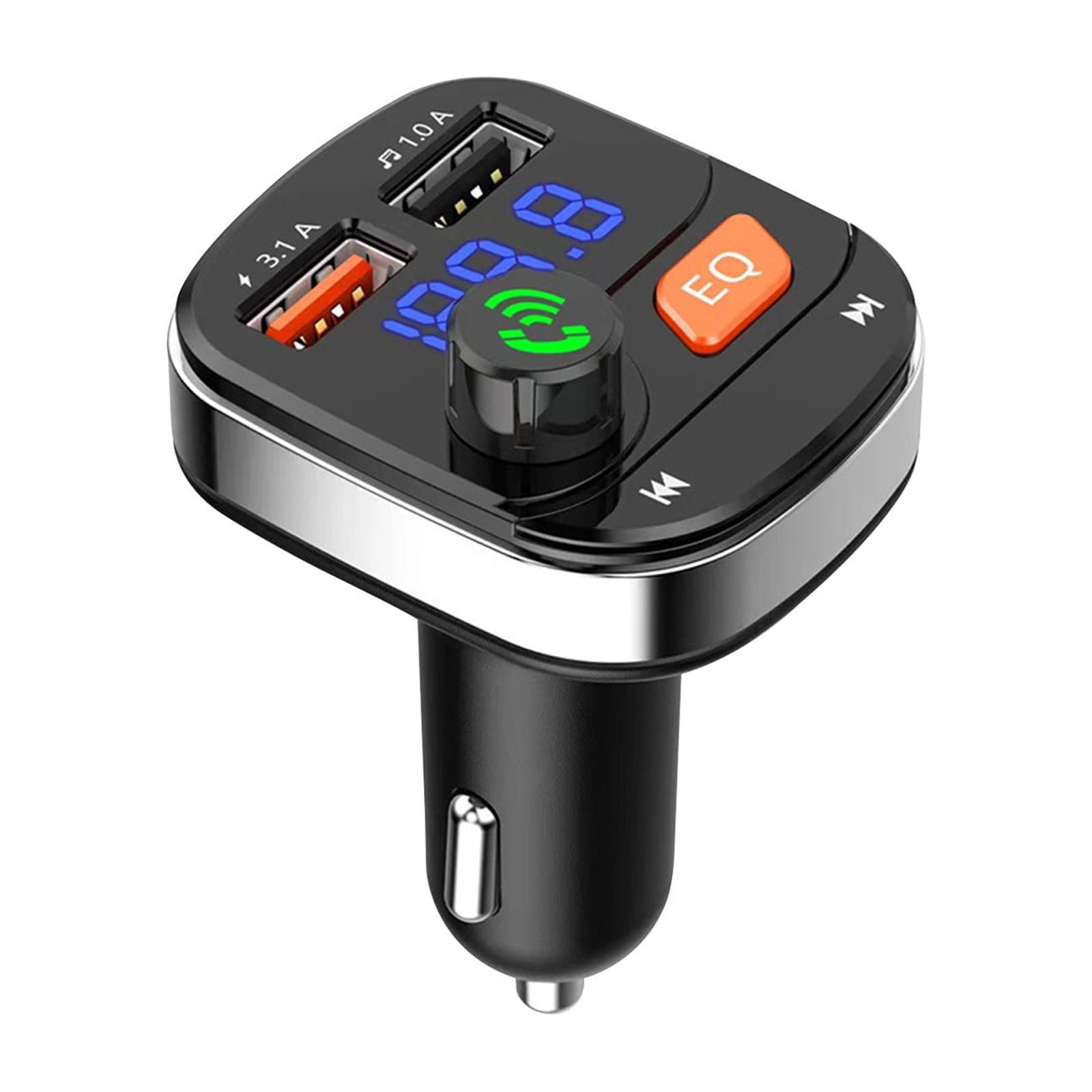 Neorosiri Bluetooth FM Transmitter for Car, Dual USB Charger with Hands ...