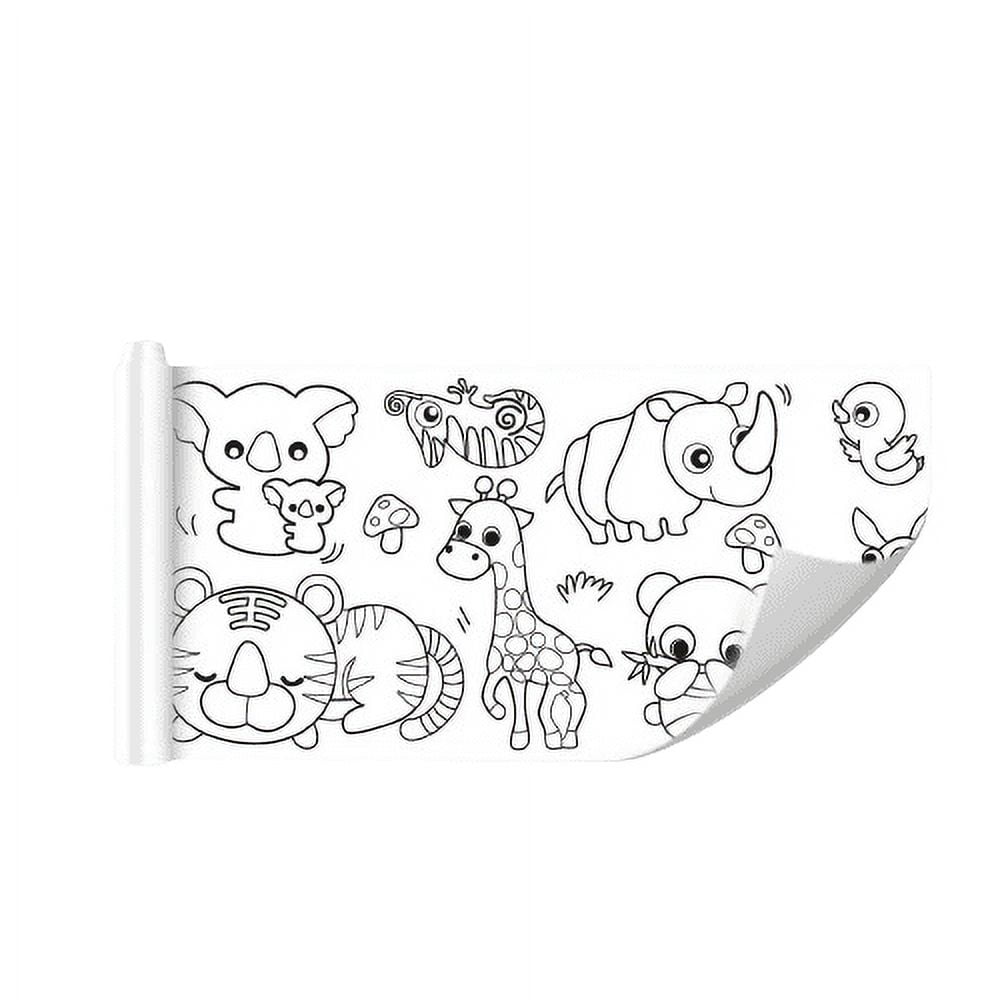 Neorosiri Children's Wisdom Doodle Roll – Reusable Baby Canvas for Mess ...