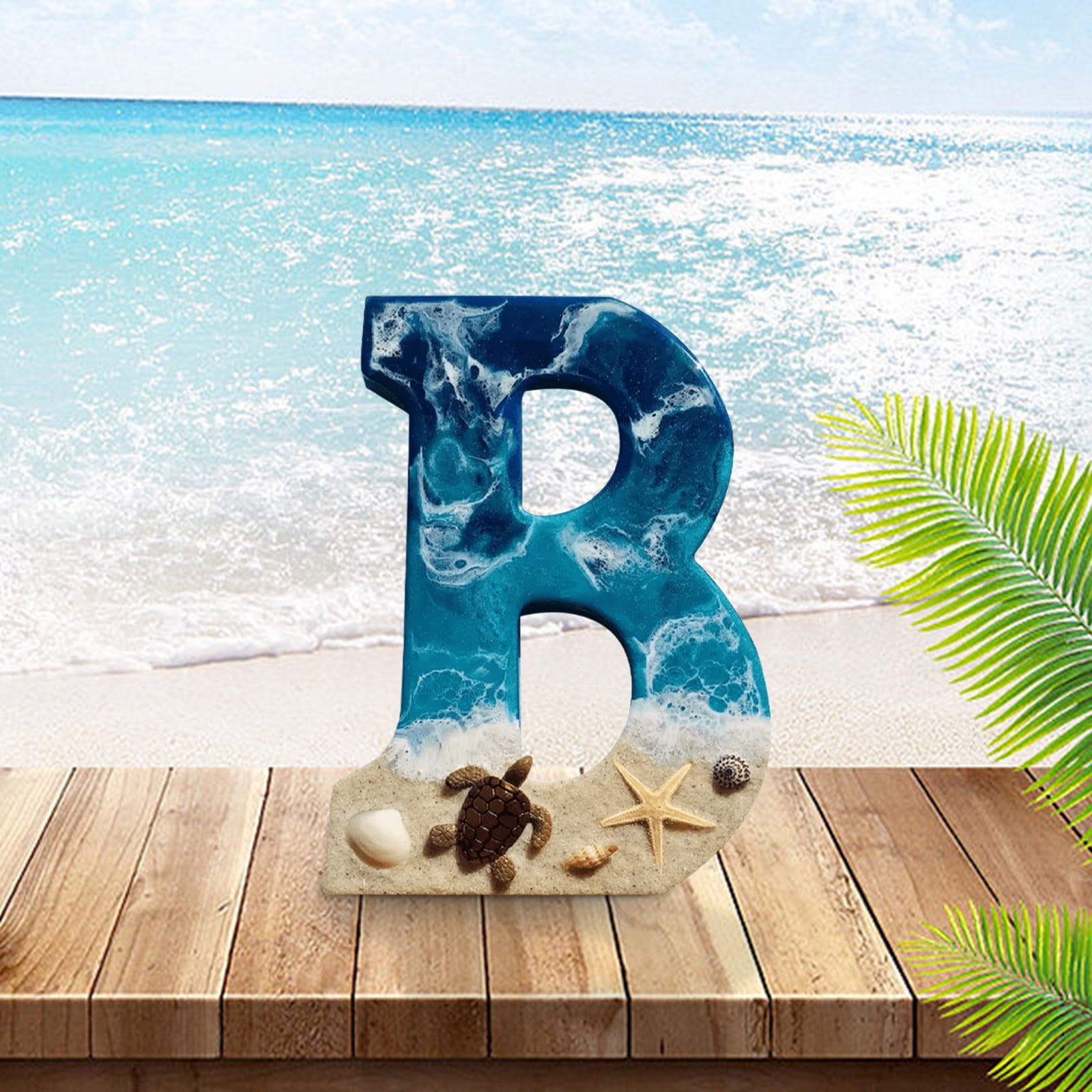 Neorosiri Coastal Acrylic Wall Letters | Ocean-Inspired Alphabet Decor ...