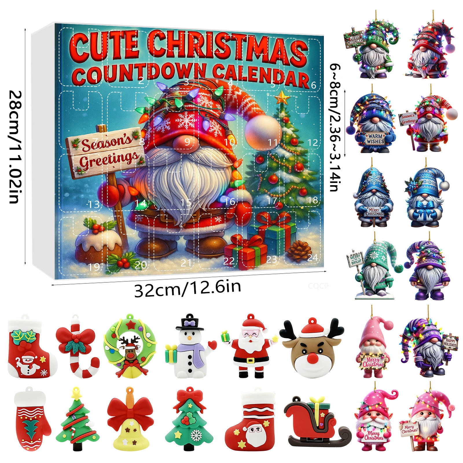 Neorosiri Countdown to Christmas Advent Calendar Ornament - Interactive ...