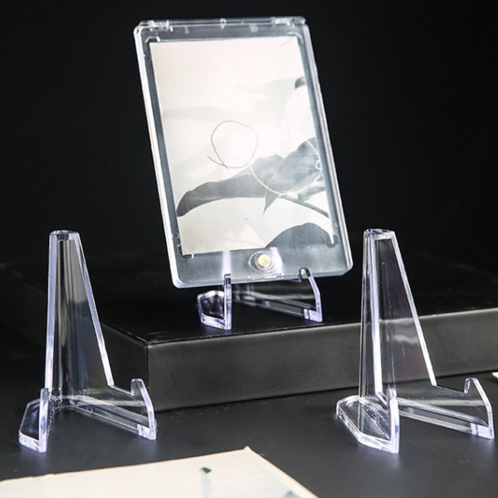 Neorosiri Crystal Clear Acrylic Photo Display Stand – Portable Multi ...