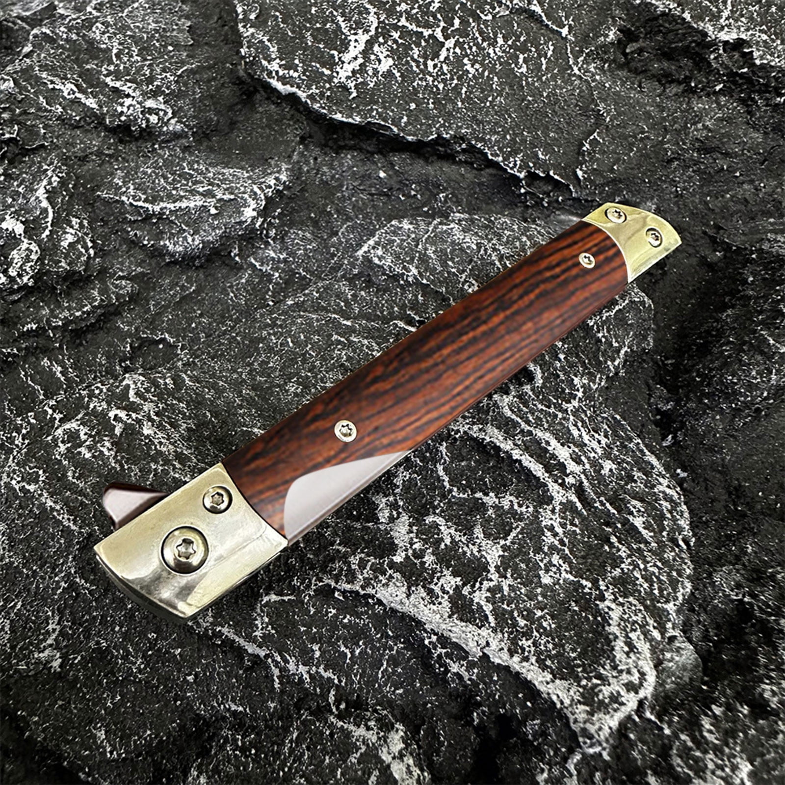 Neorosiri Damascus Folding Pocket Knife – Survival Knife with ...