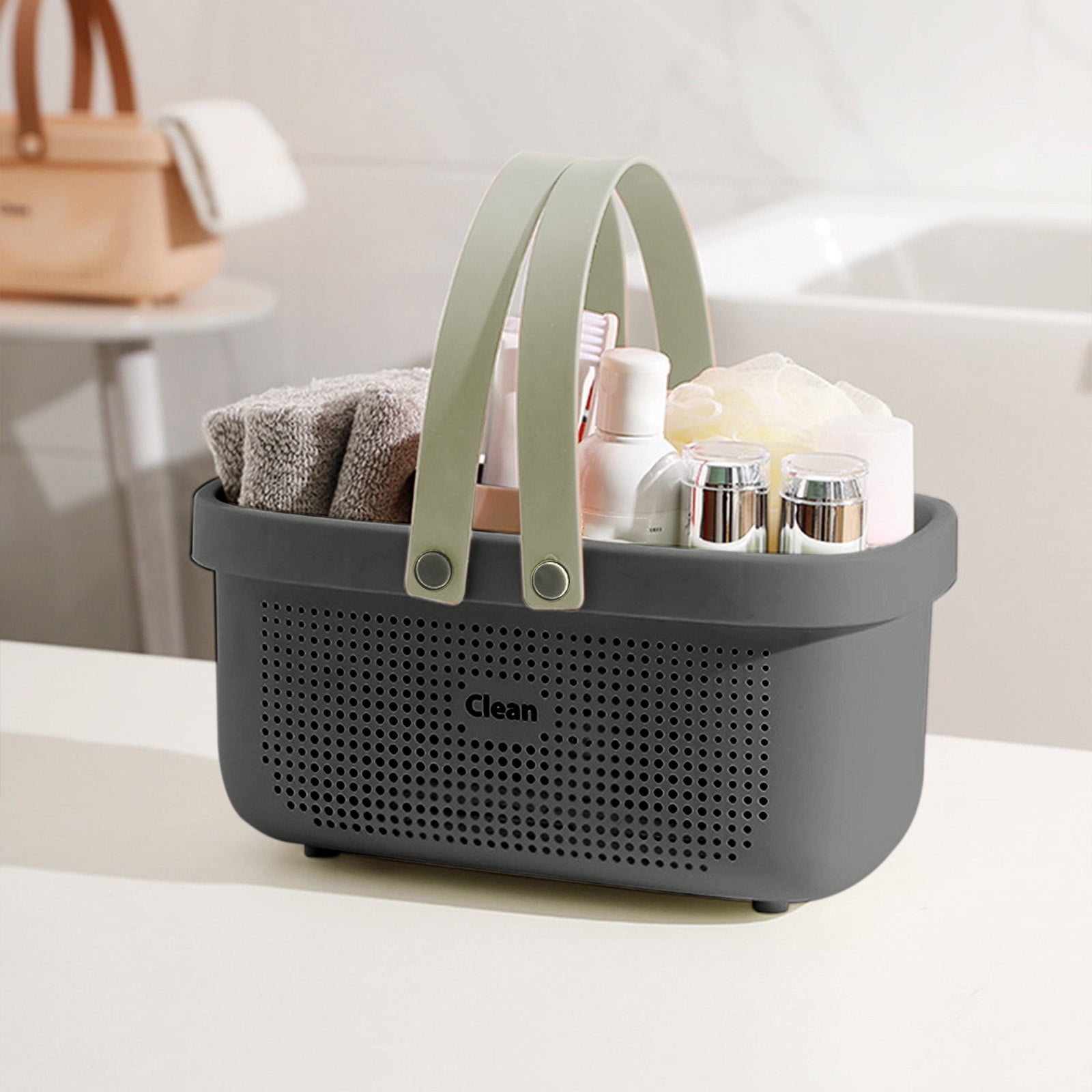 Neorosiri Large Capacity Shower Caddy, Portable Waterproof ABS ...