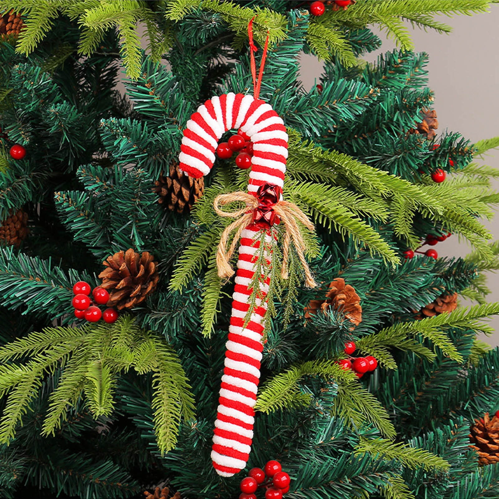 Neorosiri Large Size Christmas Candy Canes - Rustic Holiday Decor ...