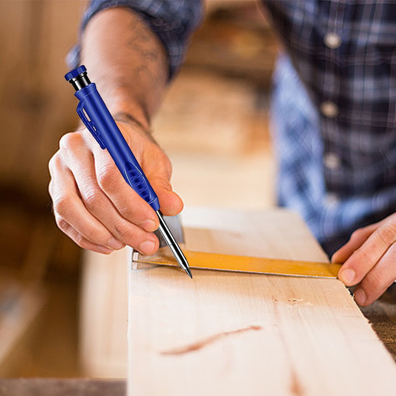 Neorosiri Metal Long Head Hole Woodworking Pencil - Quick Drying ...