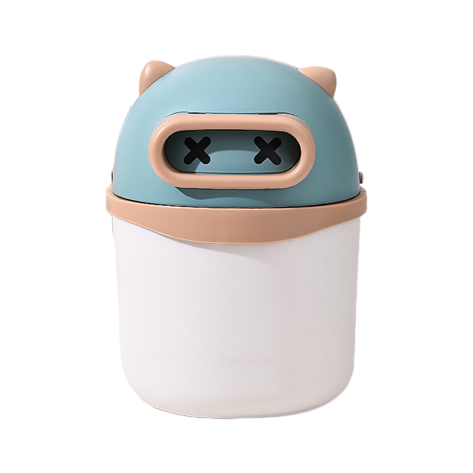 Neorosiri Mini Desktop Garbage Can with Lid - Cute Sundries Bin for ...