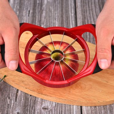 Mainstays 8-Wedge Stainless Steel Apple Slicer and Corer, Black ...