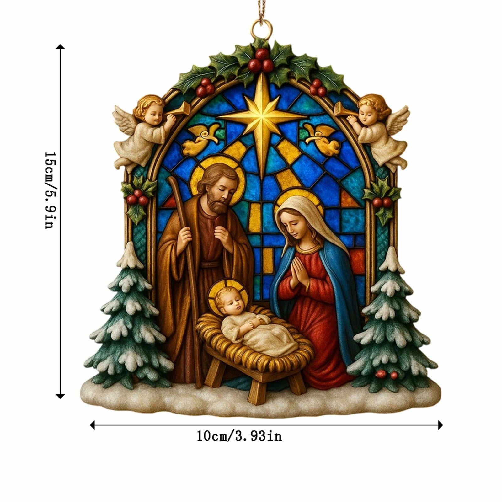 Neorosiri Nativity Scene Christmas Decor for Holiday Home Decoration ...