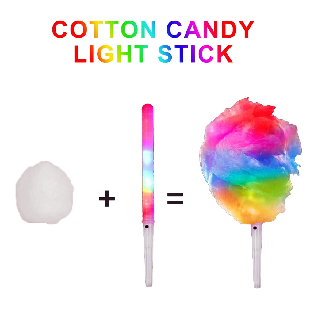 Neorosiri Non-Disposable Colorful Glowing Candy Sticks, LED Light-Up ...