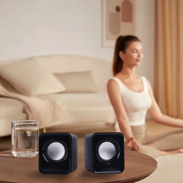 vankin RGB LED Computer Speakers with Stereo Sound, USB and 35mm AUX ...