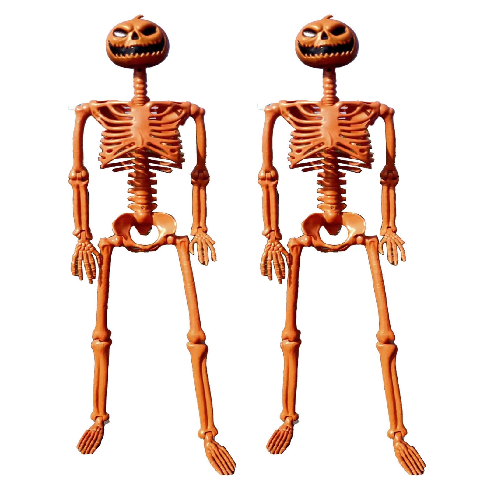 Neorosiri Spooky Pumpkin Head Skeleton Decoration for Halloween Parties ...