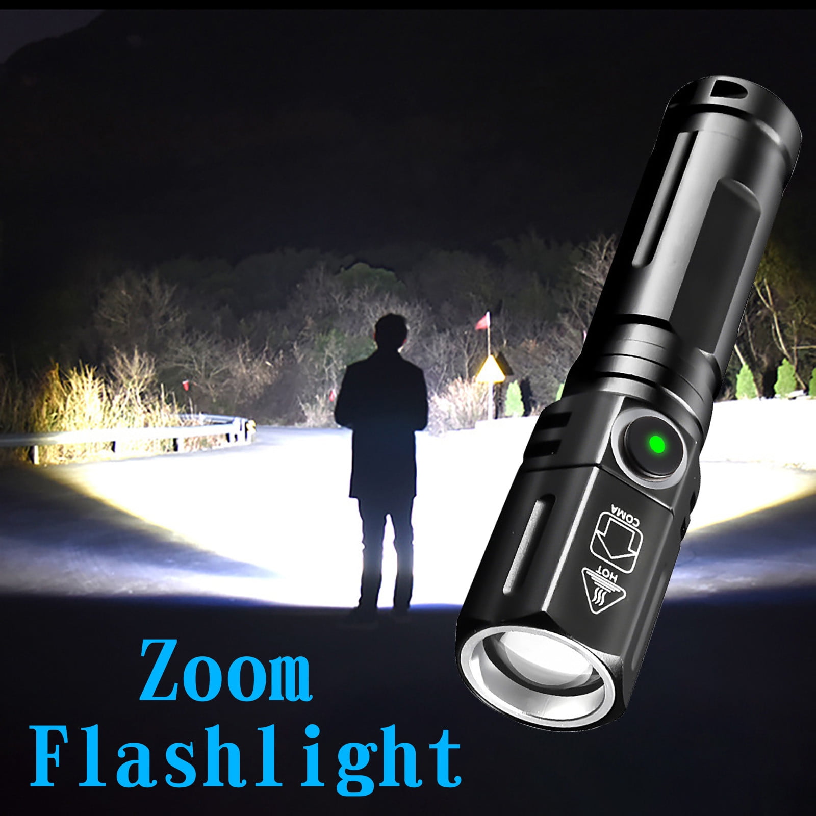 Neorosiri Telescopic Rechargeable Flashlight Clearance,Type-C Fast ...