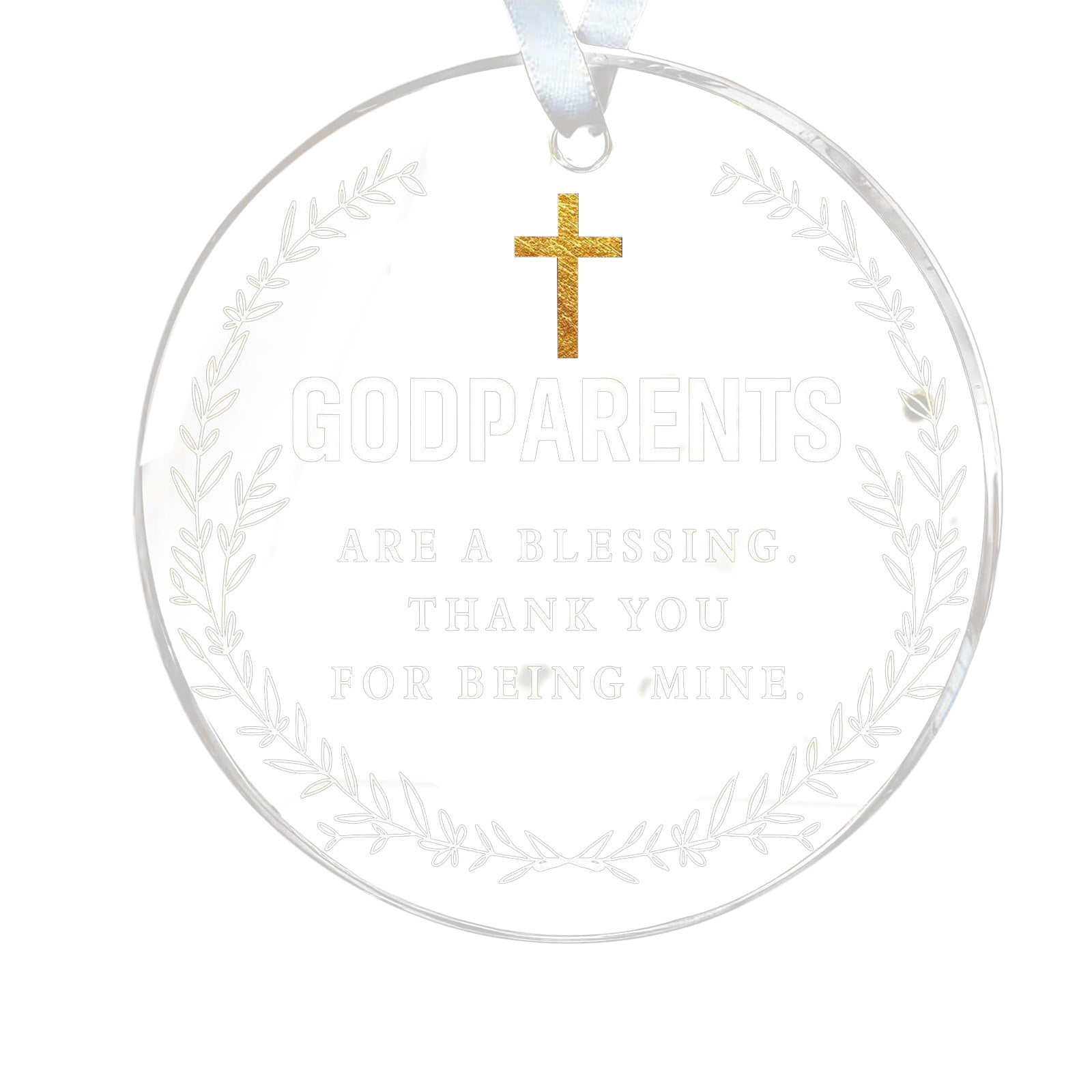 Neorosiri Transparent Acrylic Round Pendants for Home Decor and Holiday ...