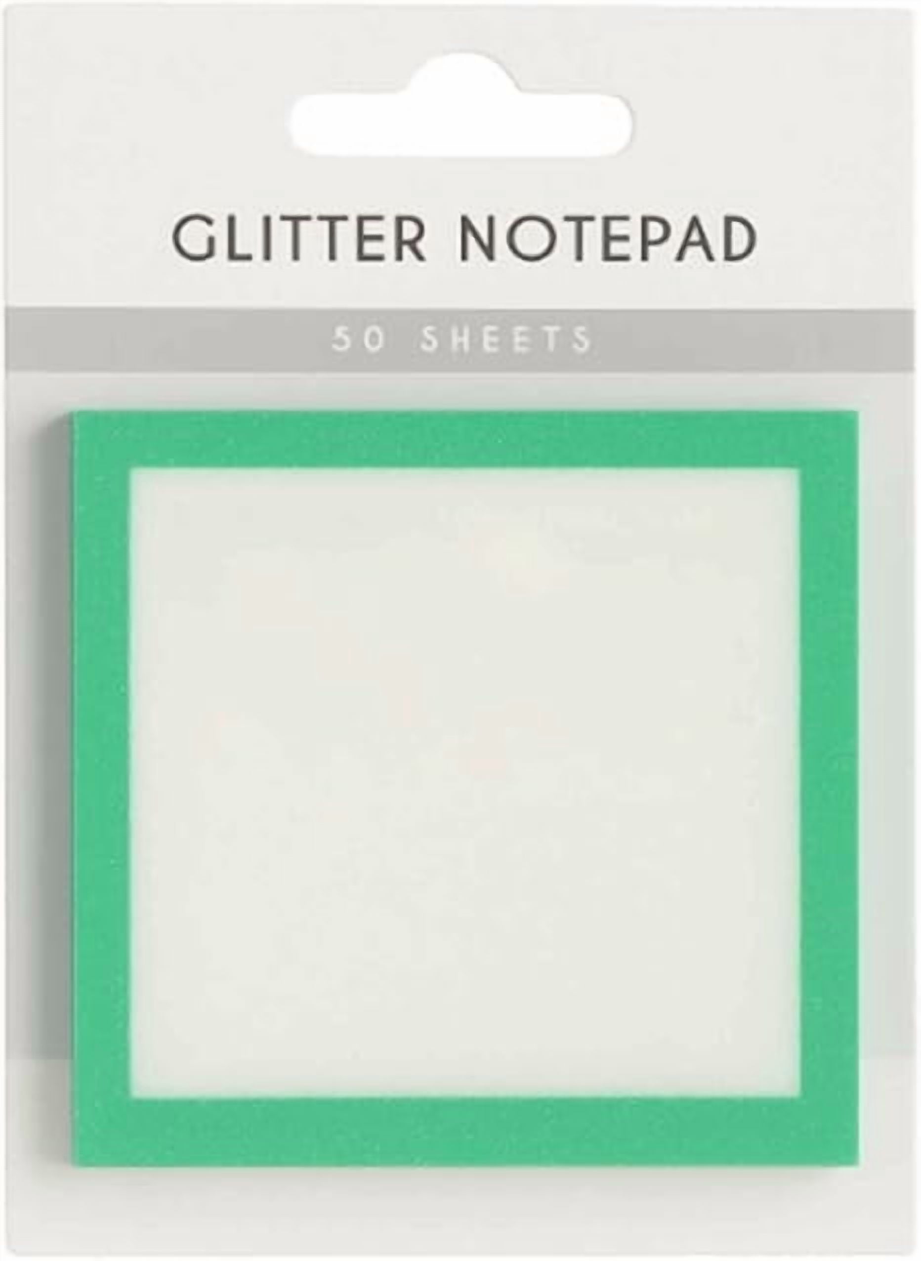 Neorosiri Transparent Glitter Memo Pads, Self-Adhesive Note Notepads ...
