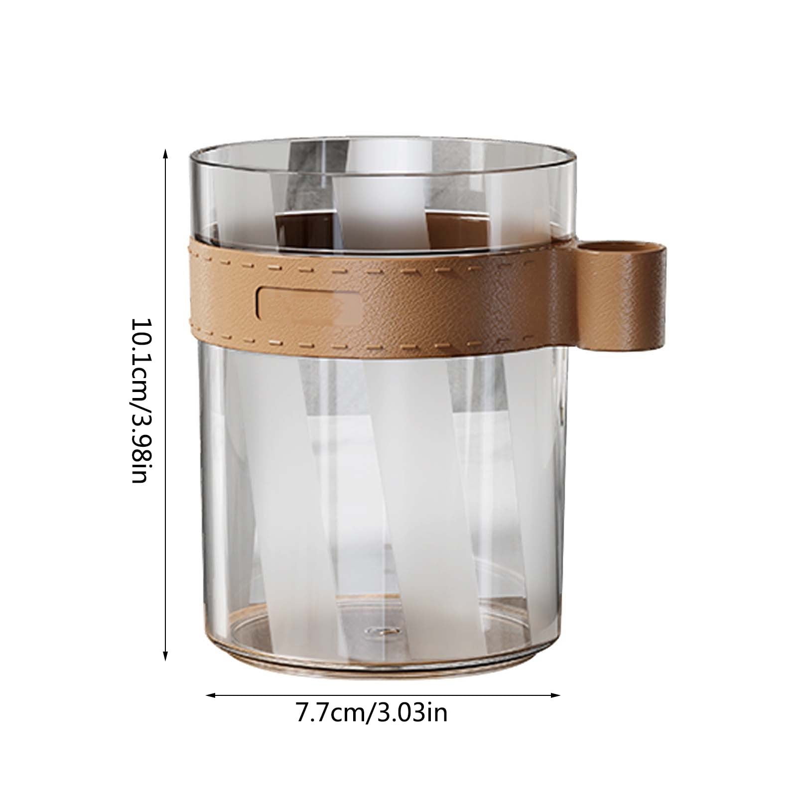 Neorosiri Transparent Mouthwash Cup Set, Stylish and Functional Couple Wash Cups for Bathroom ...
