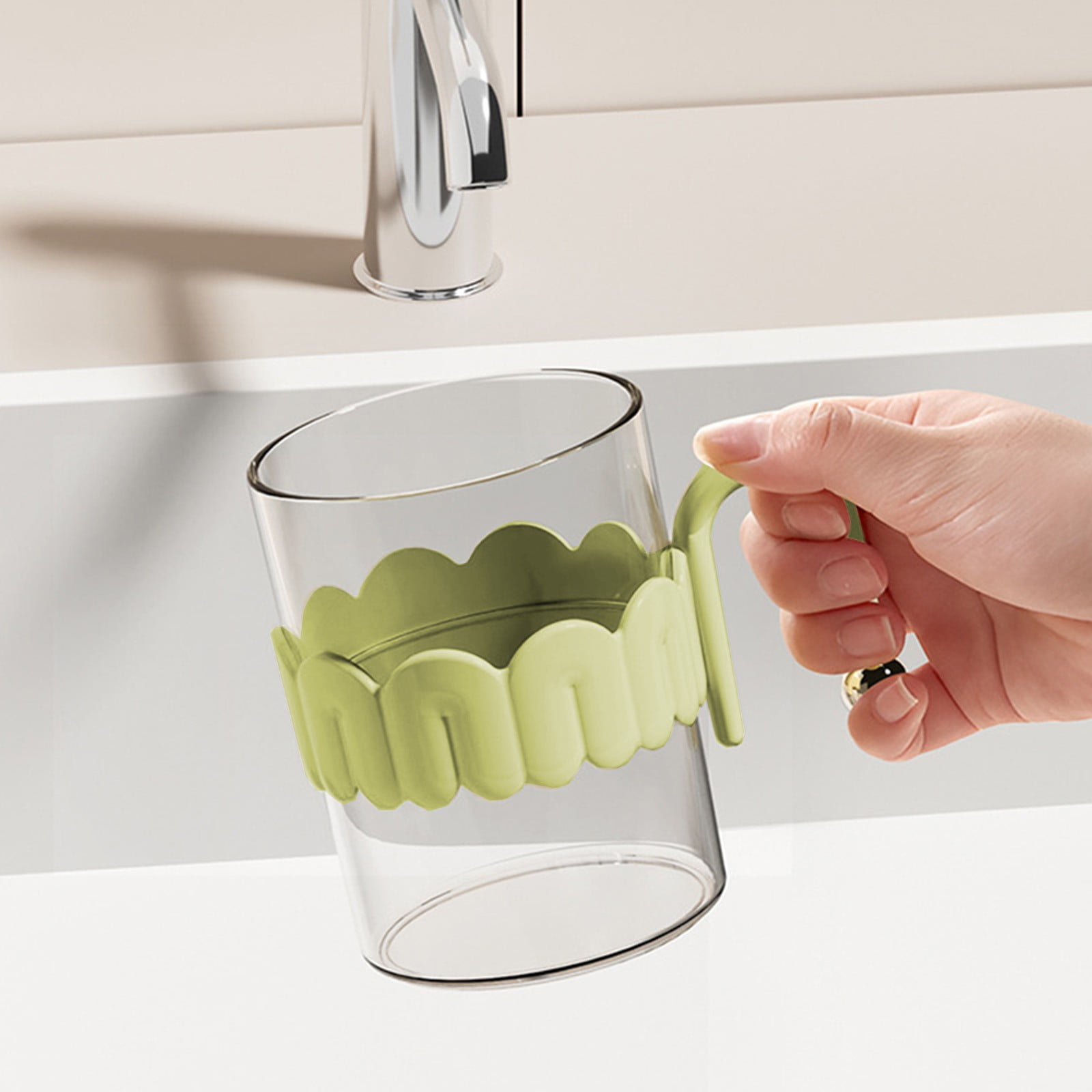 Neorosiri Transparent Mouthwash Cups, Toothbrush Holders, Mug for Mouth ...