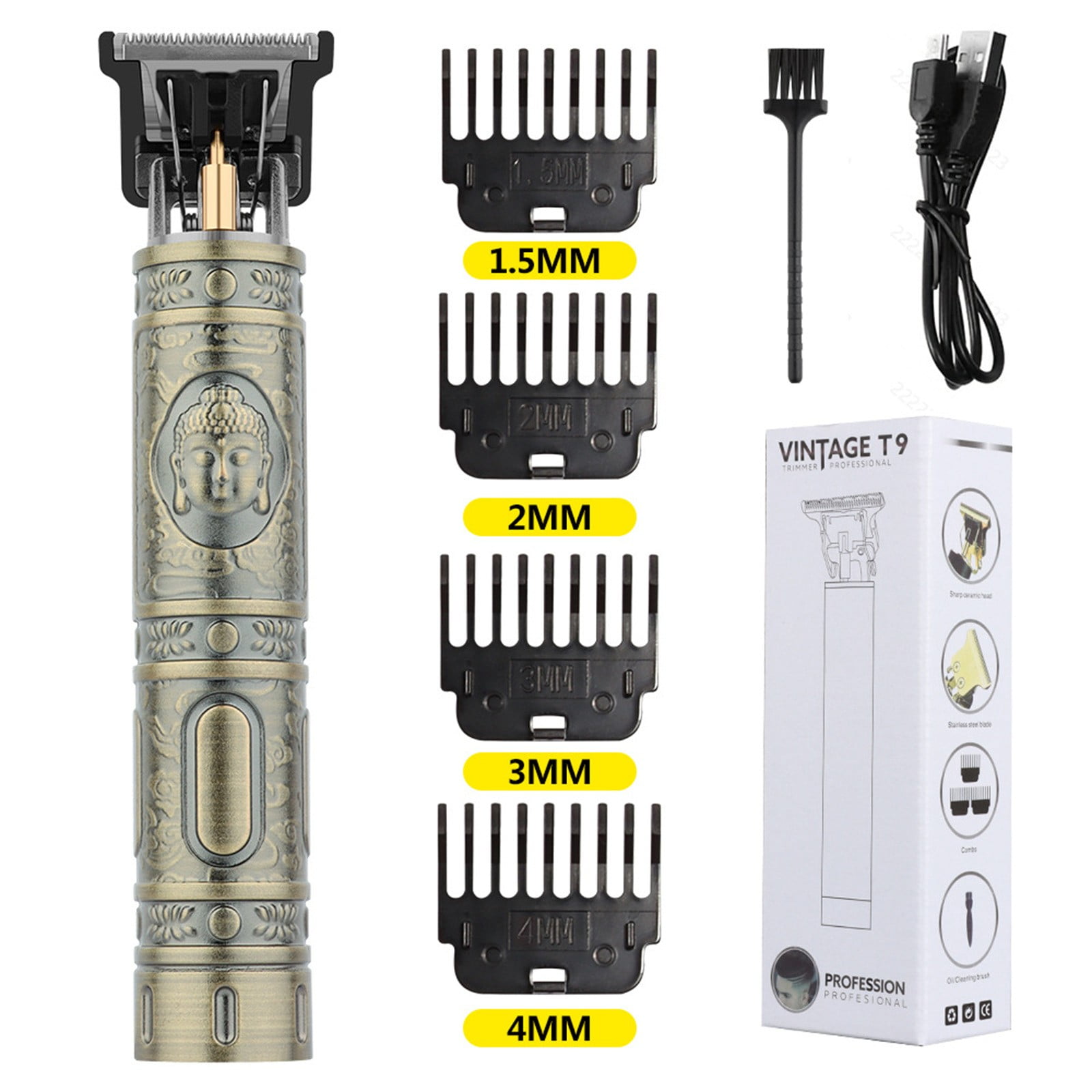 Neorosiri USB Charging Hair Clipper,Lithium Battery Men's Grooming Kit ...