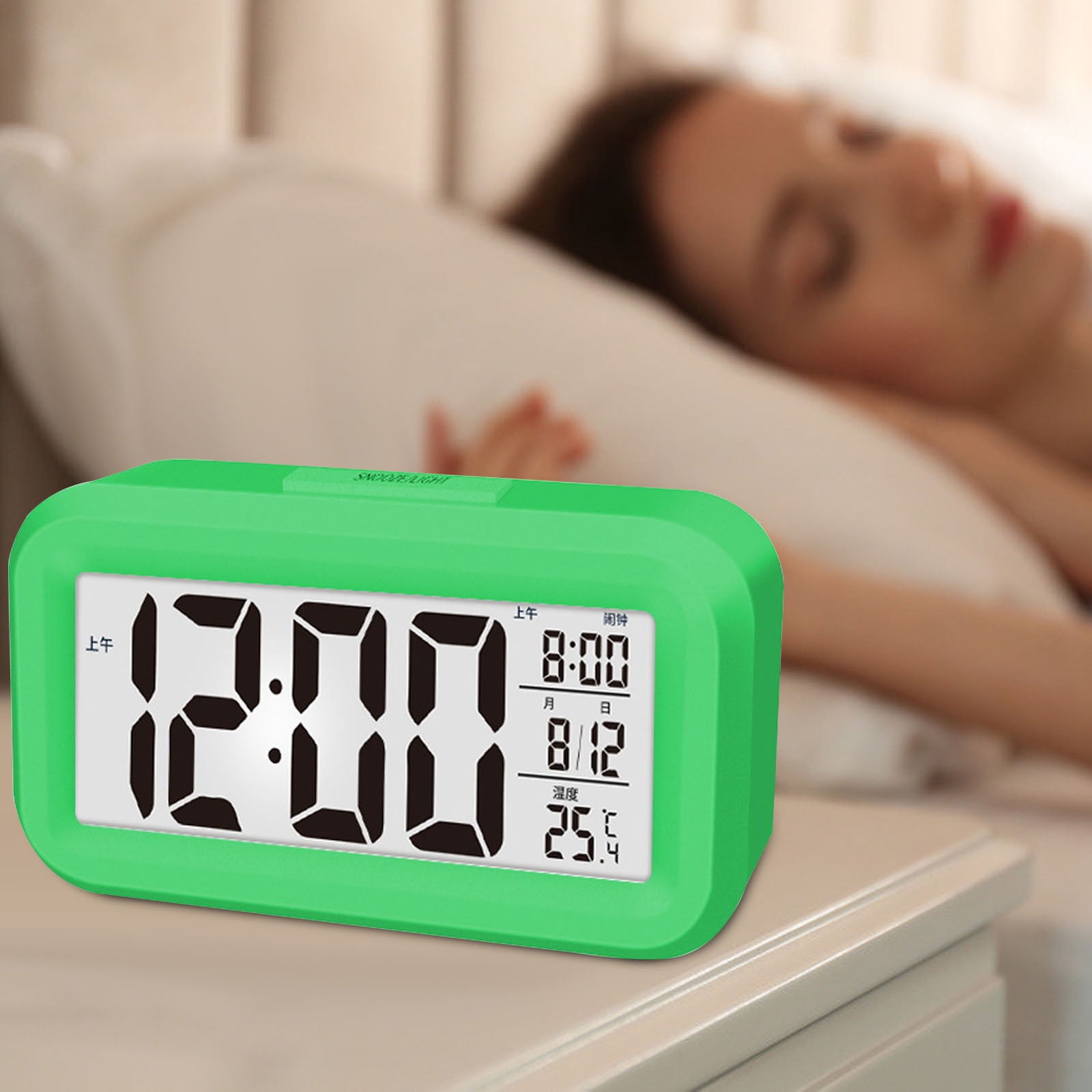 Neorosiri Upgraded Digital Alarm Clock – 4.3-Inch LED Display with ...