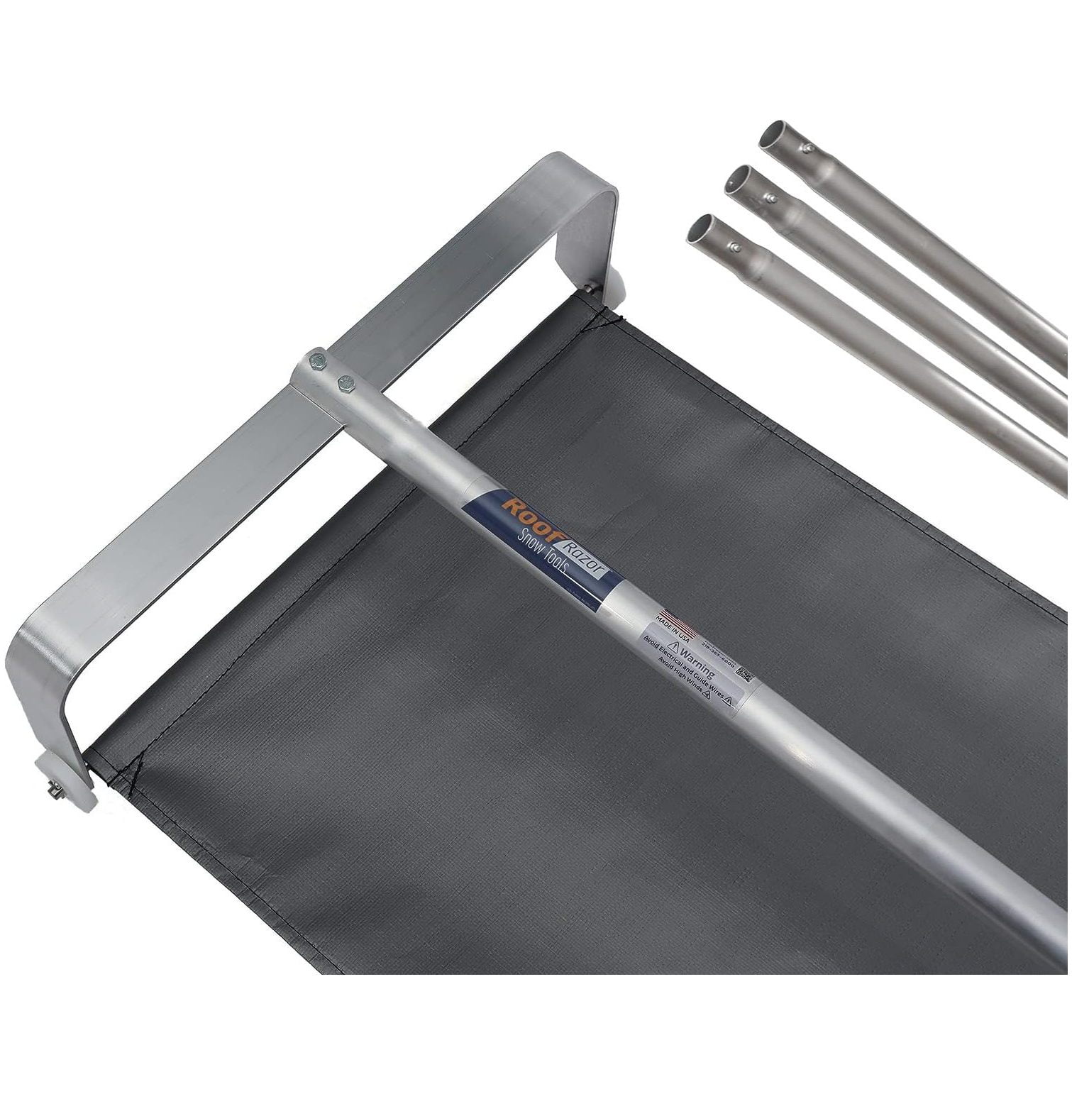 NeosKon Roof Rake | Fast Roof Snow Removal | 24ft of Pole | Safe on ...