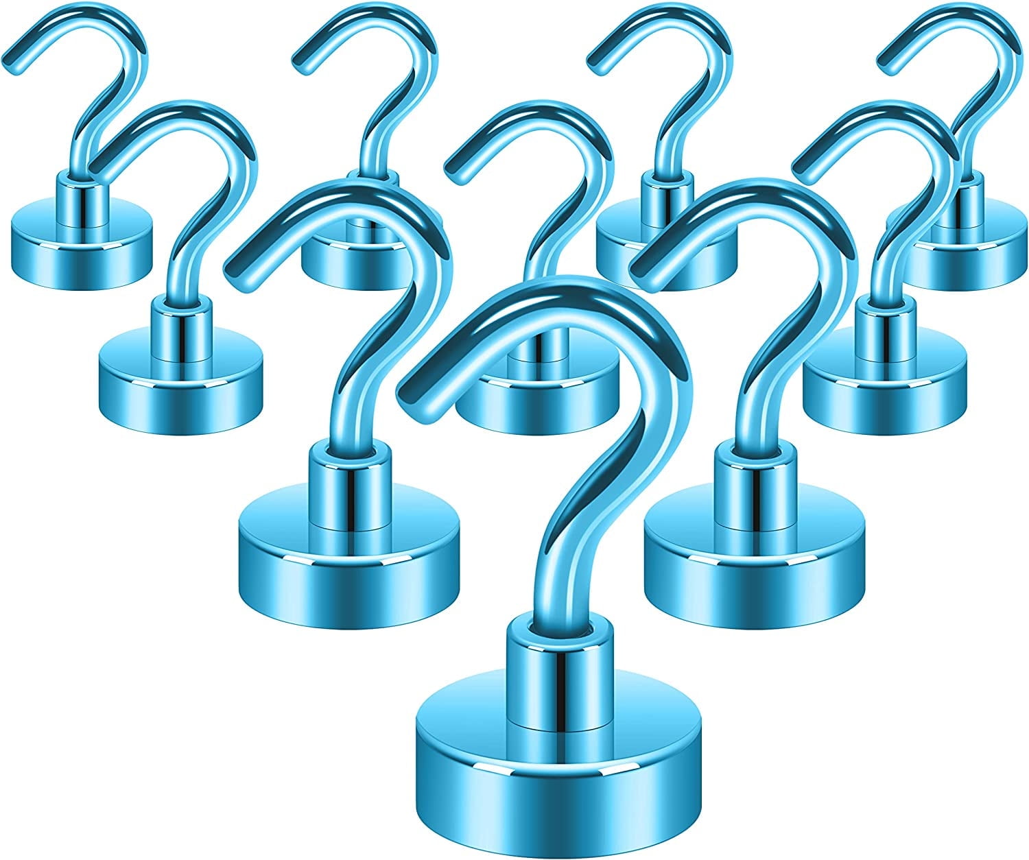 Neosmuk 25 lb+ Heavy Duty Earth Magnetic Hooks, Pack of 10 - Walmart.com