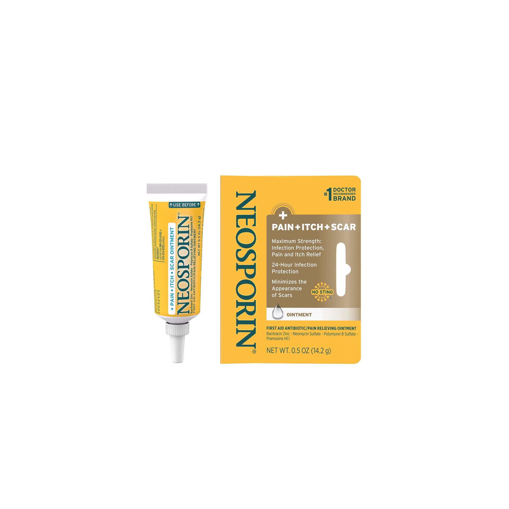 Neosporin First Aid Antibiotic and Pain Relieving Ointment, 0.5 oz ...