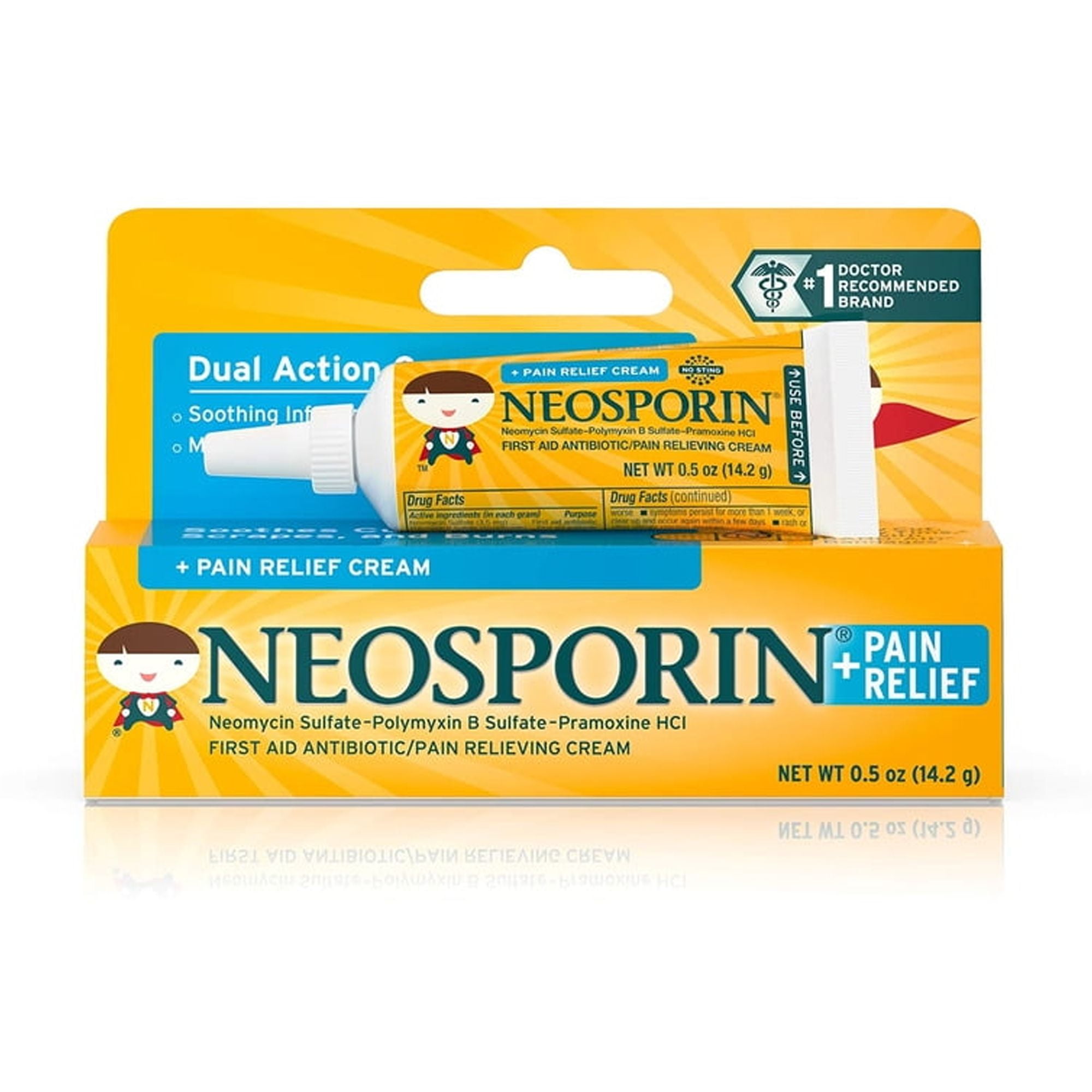 Neosporin + Pain Relief Cream 0.5 oz (Pack of 32) - Walmart.com