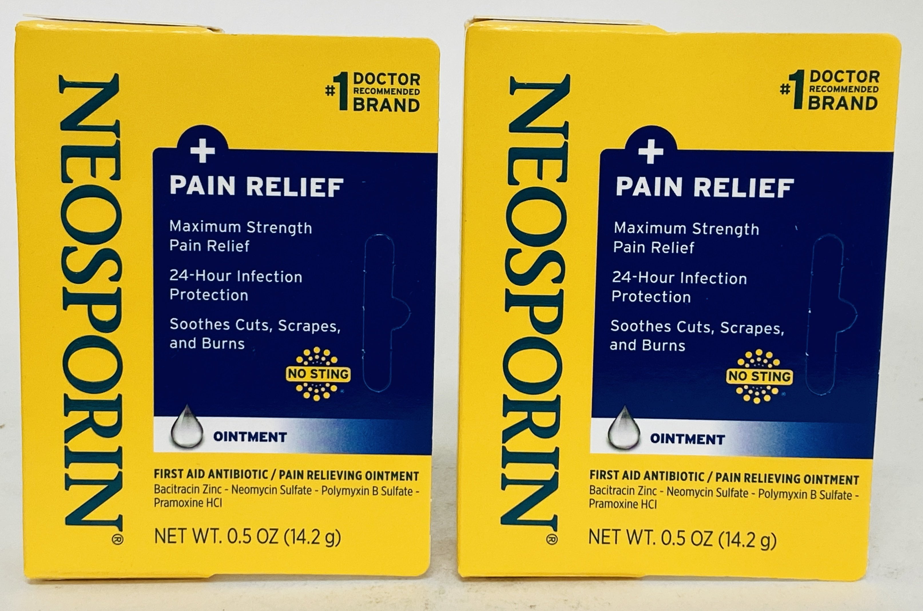 (2 pack) Neosporin + Pain Relief Dual Action Topical Antibiotic ...