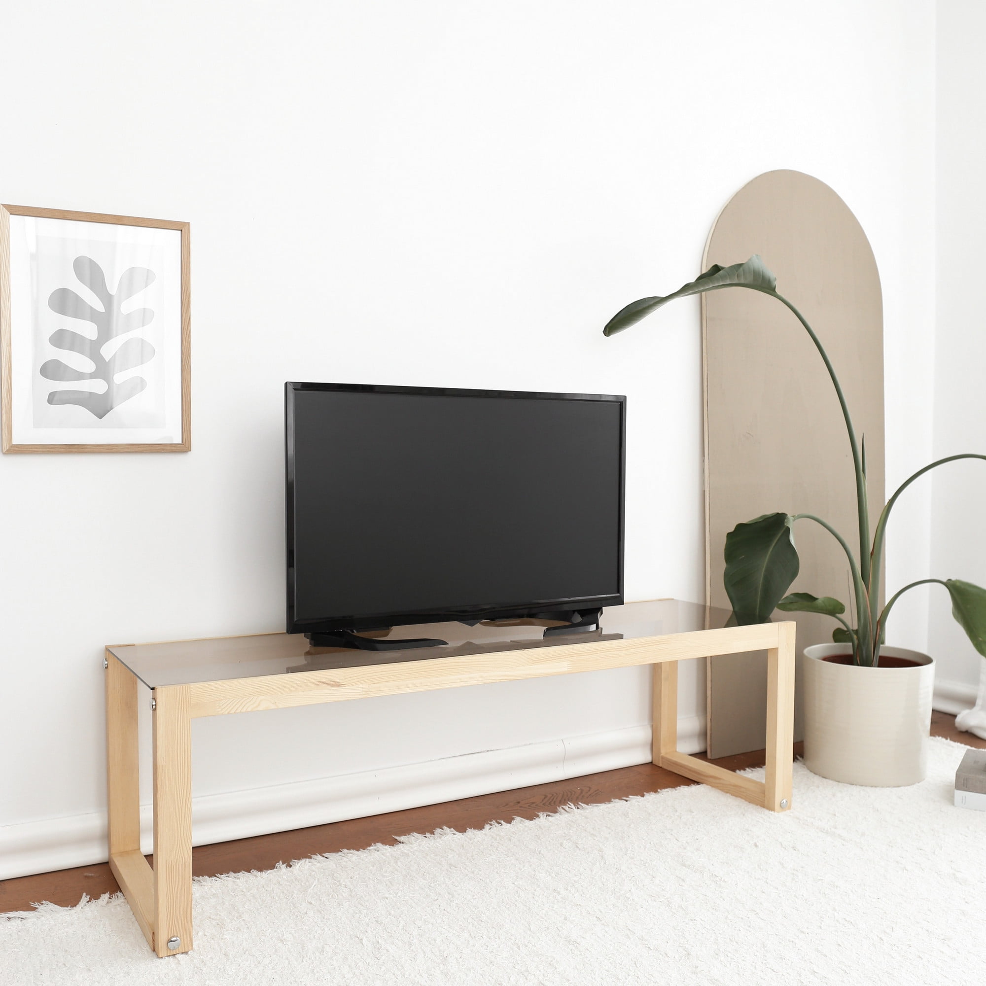 Neostill - Via - Natural TV Stand - Walmart.com