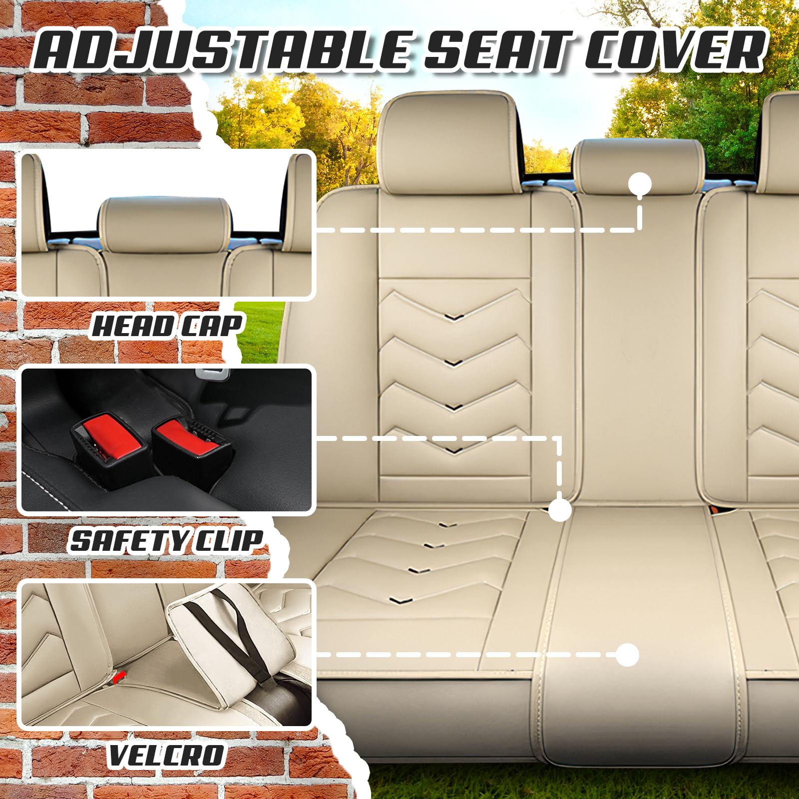 Neosupreme Car Seat Covers 2 Pack, Waterproof Universal Fit Seat ...