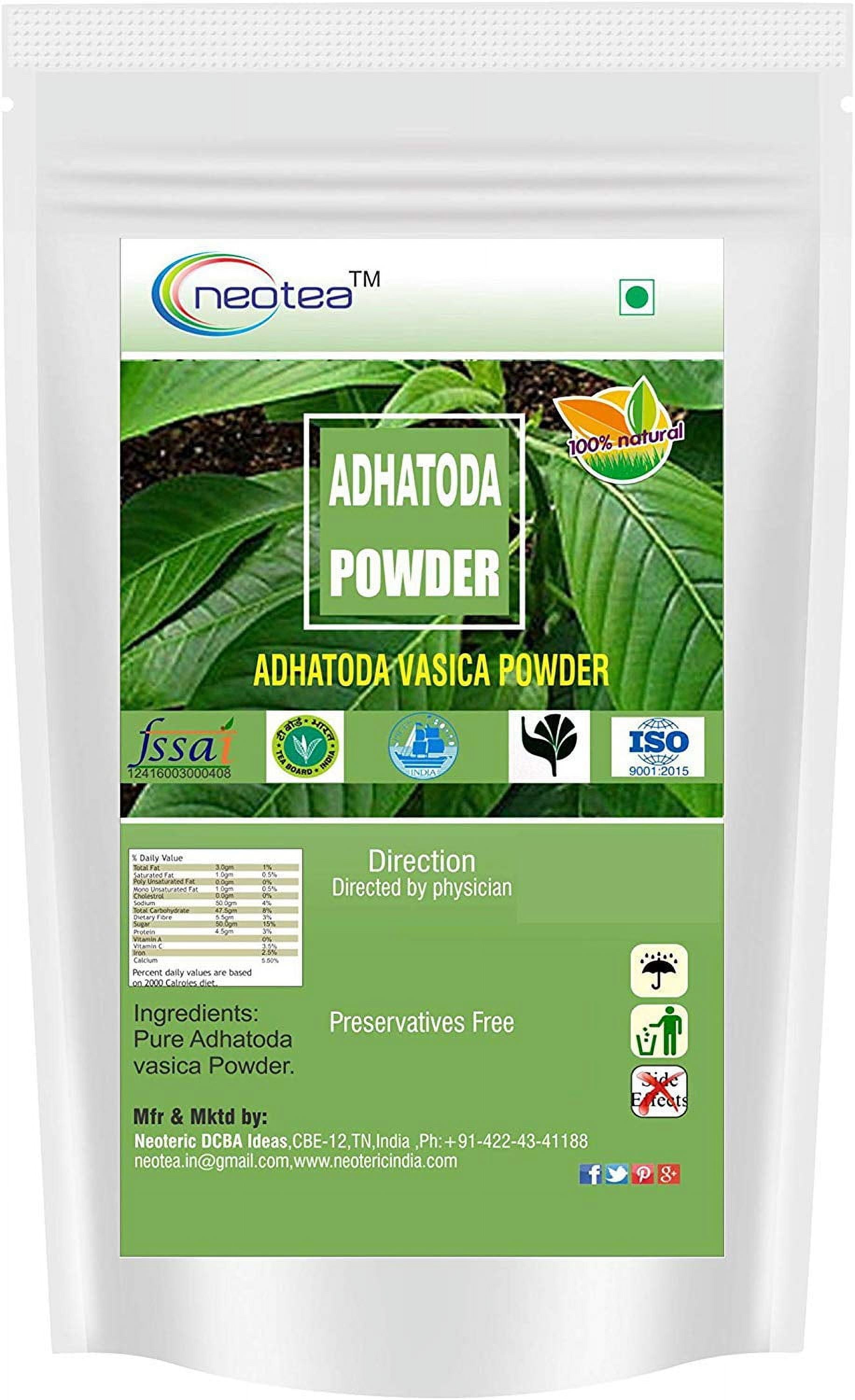 Neotea Adhatoda Or Vasa Powder Adhatoda Vasica (10.58 OZ) 300 gm ...