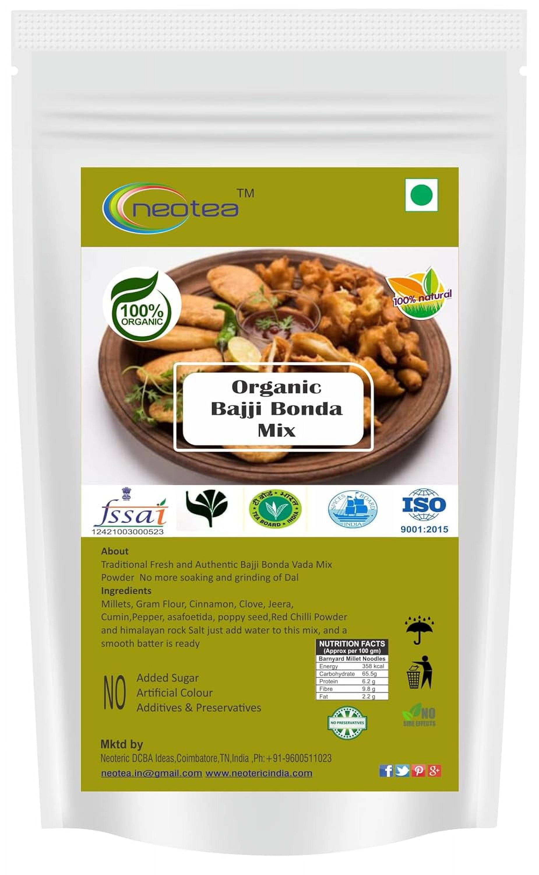 Neotea Organic Bajji Bonda Vada Mix Powder 200 gm - Walmart.com
