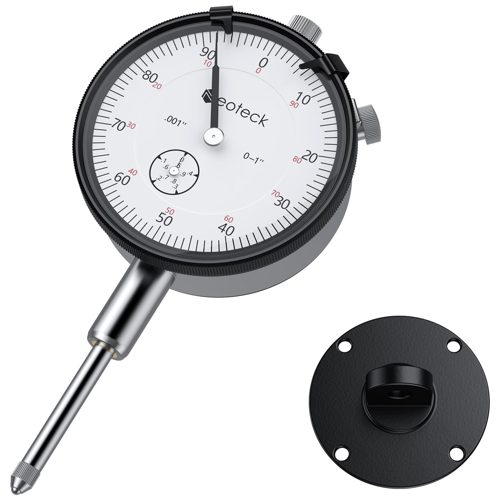 Neoteck 1"/0.001" Dial Indicator,Dial Indicator Gauge Full Metal ...