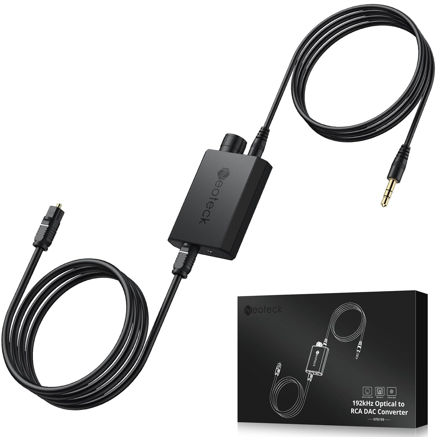 Neoteck 192kHz Digital to Analog Converter with Volume Adjustment ...