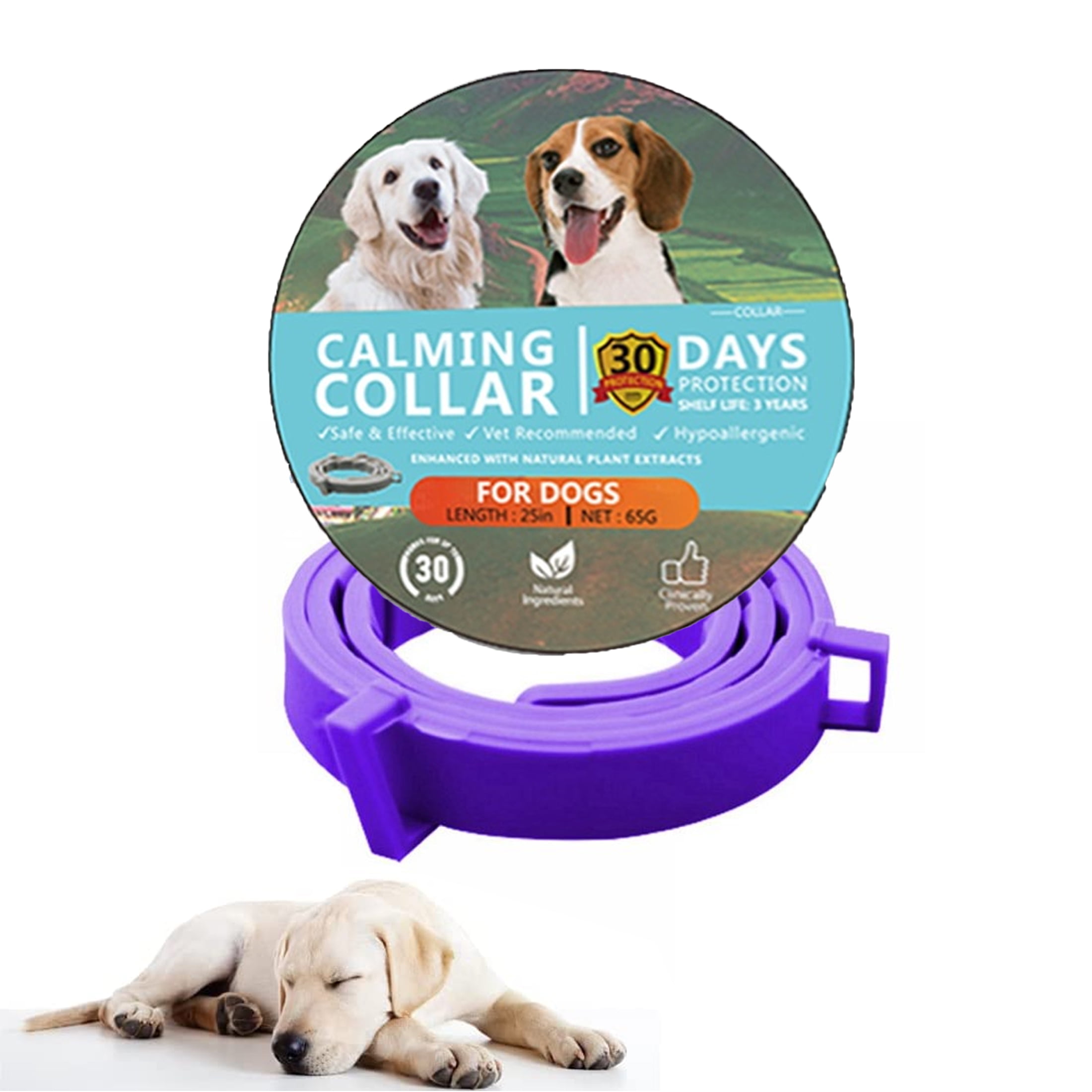 Neotimely 30-Days Calming Collar for Dogs,27 inches Anxiety & Fear ...