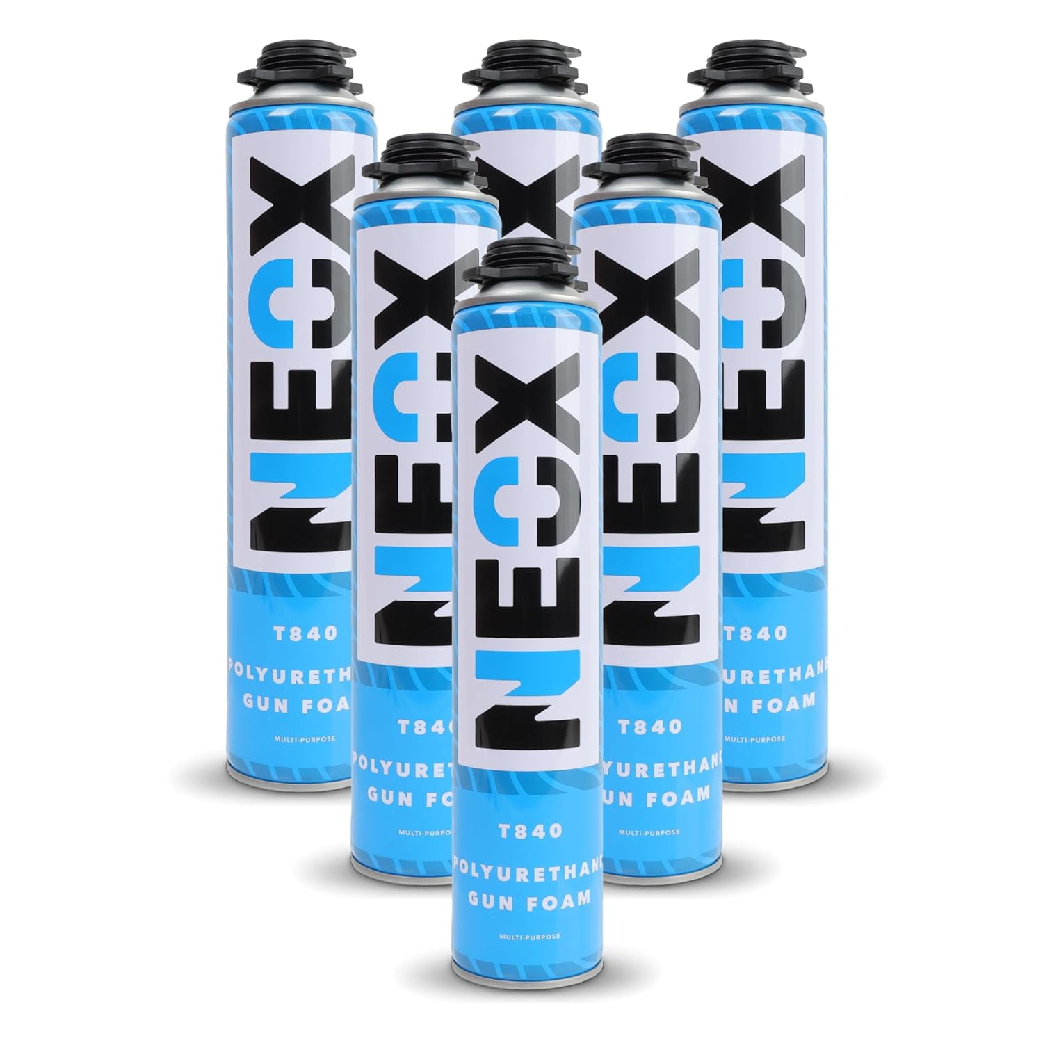Neox Spray Foam Insulation Kit - Closed Cell, 6x 29.6 Oz Cans, Covers ...