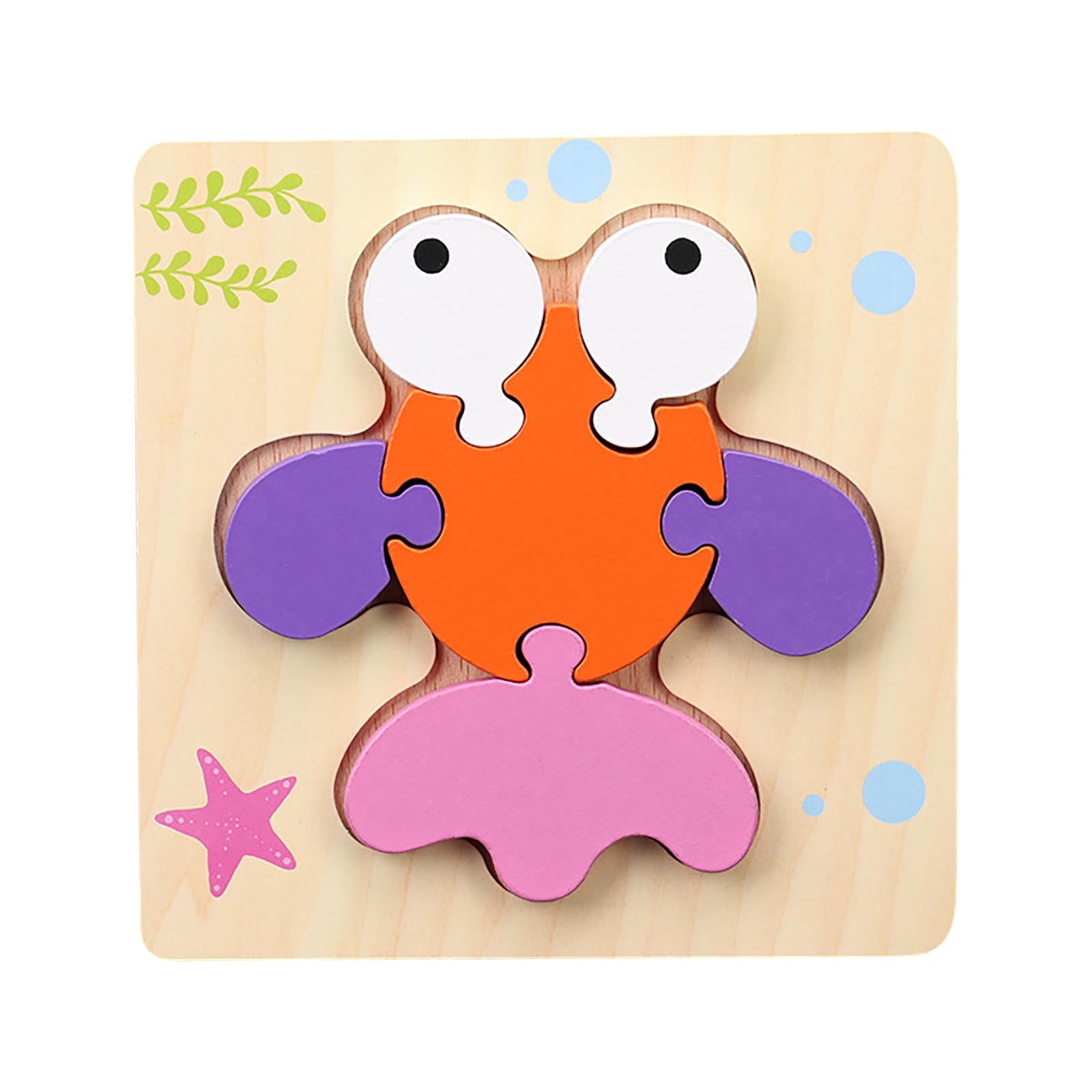 Neoyler 3D Wooden Puzzle Toy Set for Toddlers and Preschoolers Promotes ...